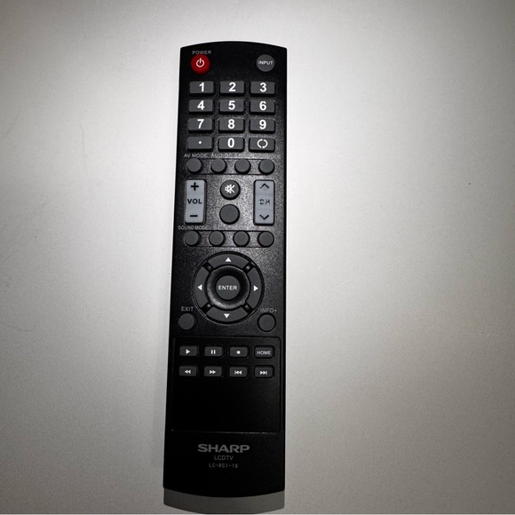 Media | Sharp Black Remote Control | Poshmark